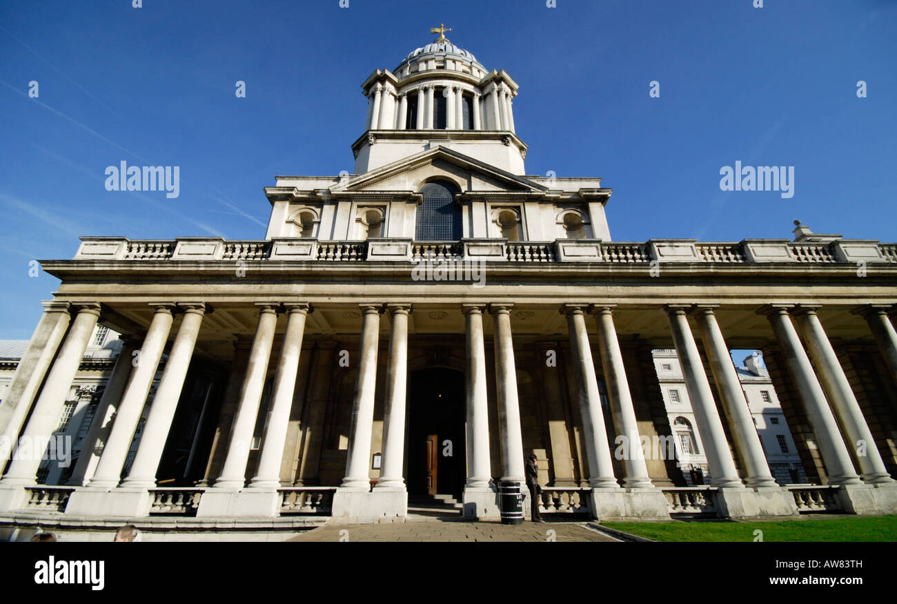 Royal Naval College Greenwich Tower Stock Photo - Alamy