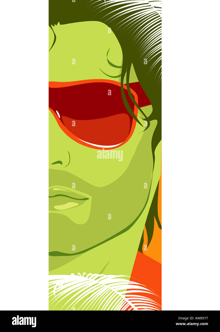Mans face cartoon hi-res stock photography and images - Alamy