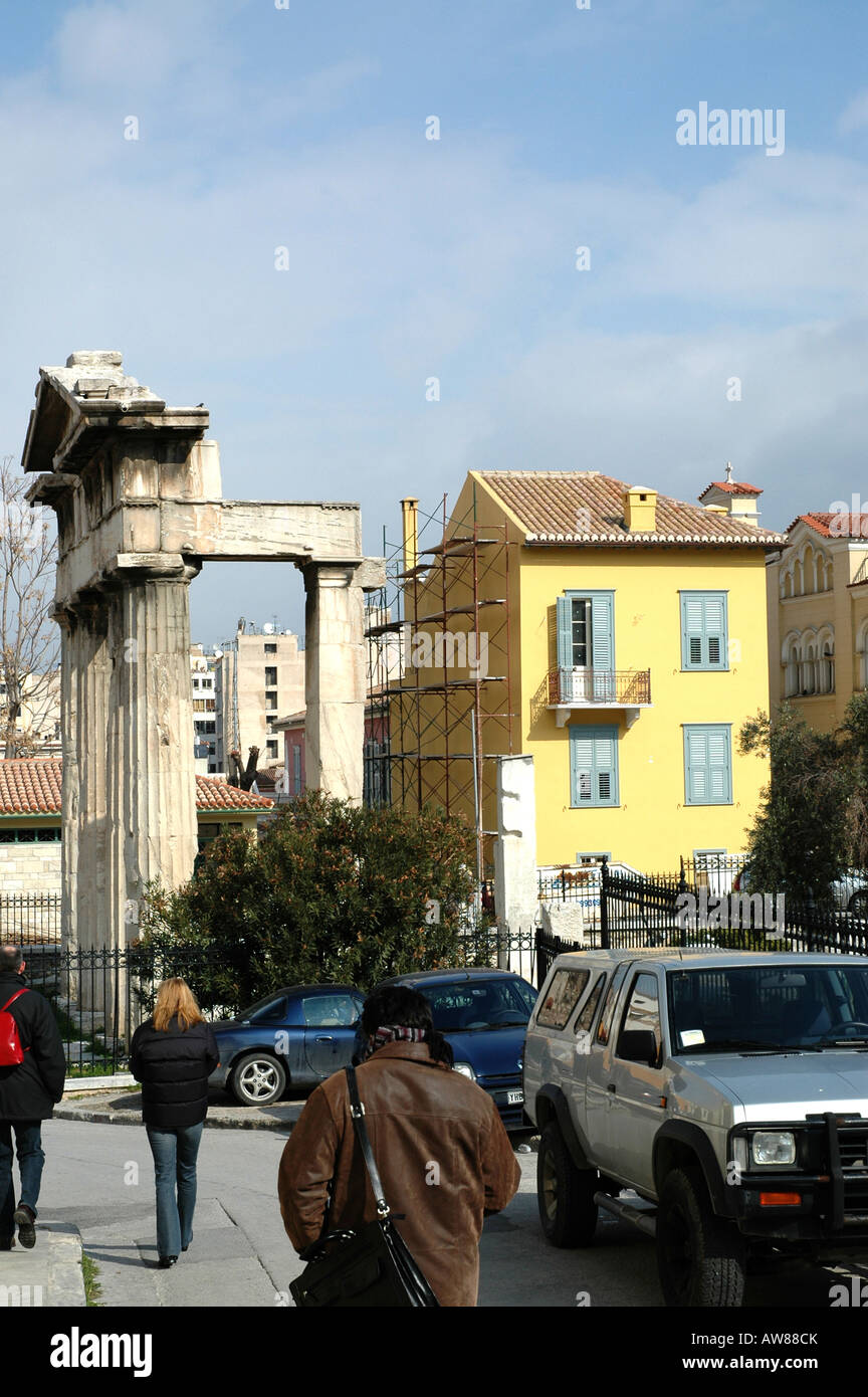 Entrance to the Roman Forum Athens Stock Photo - Alamy