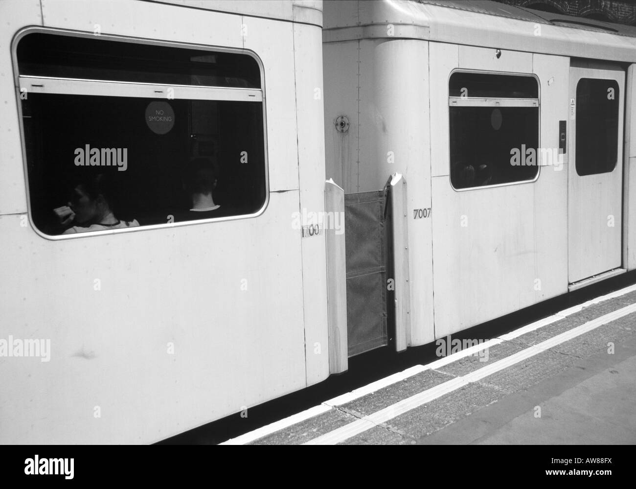 Subway station from train Black and White Stock Photos & Images - Alamy