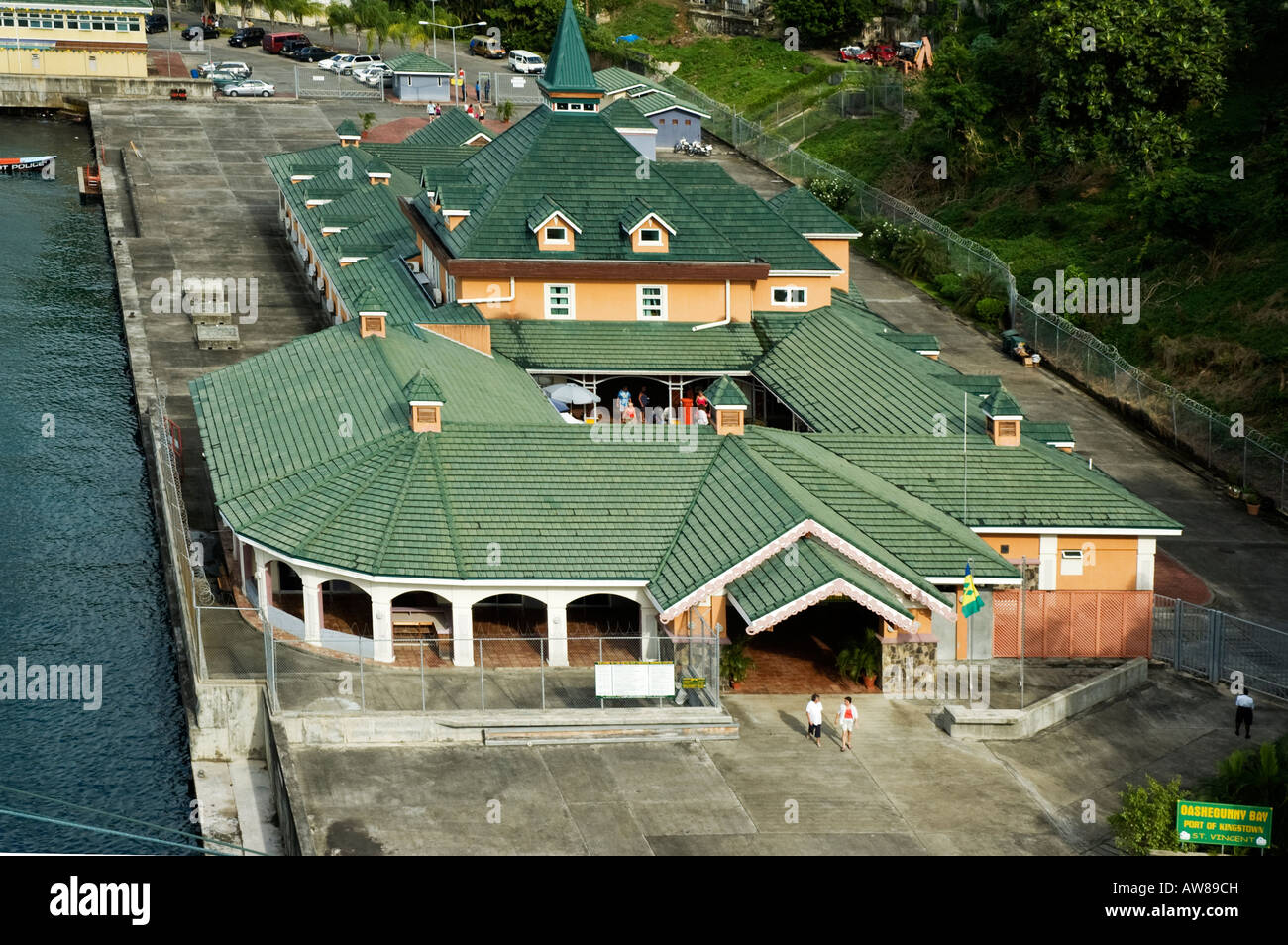 The Cruise Ship Passenger Terminal as seen from the ship, Kingstown, St ...