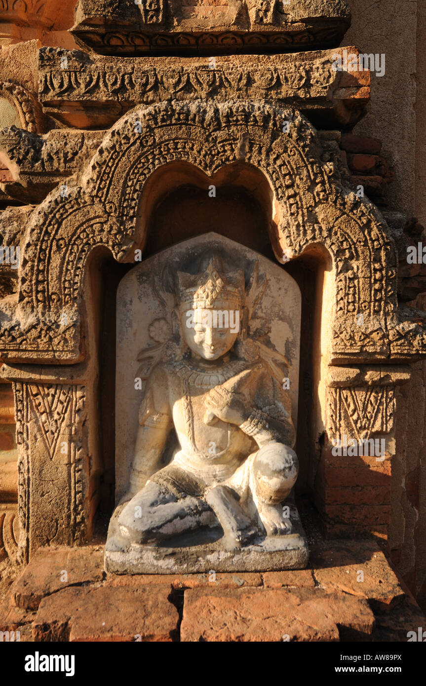 Stone statue in the old temples of Bagan Myanmar Asia Stock Photo - Alamy