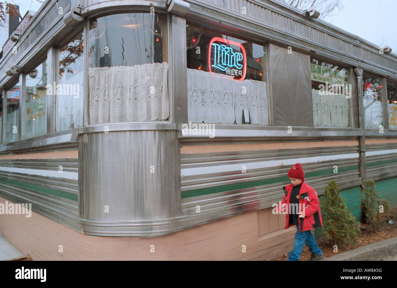 Diner on the Corner Stock Photo - Alamy