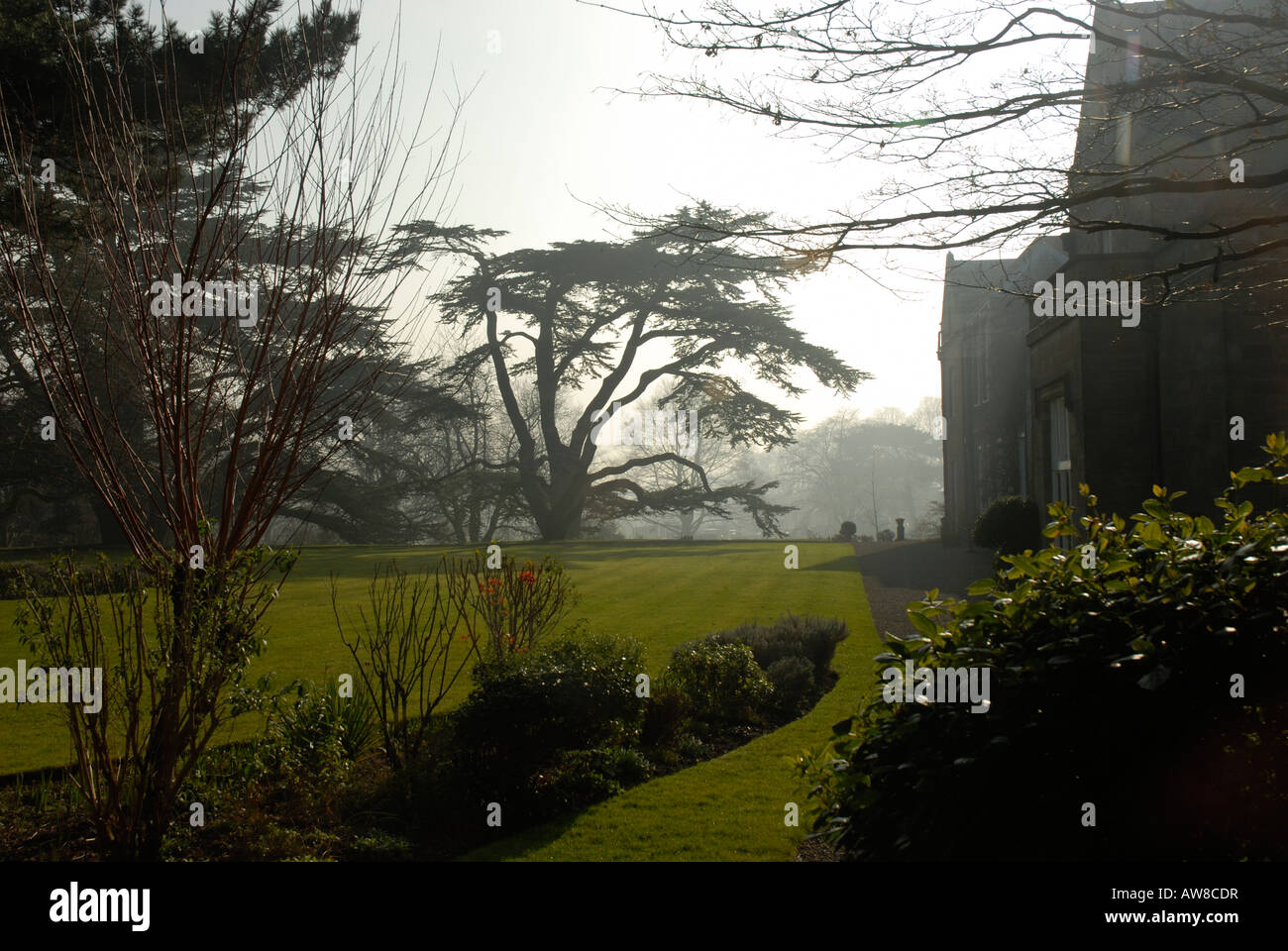 The garden to the Bishop's Palace, Hereford Stock Photo - Alamy