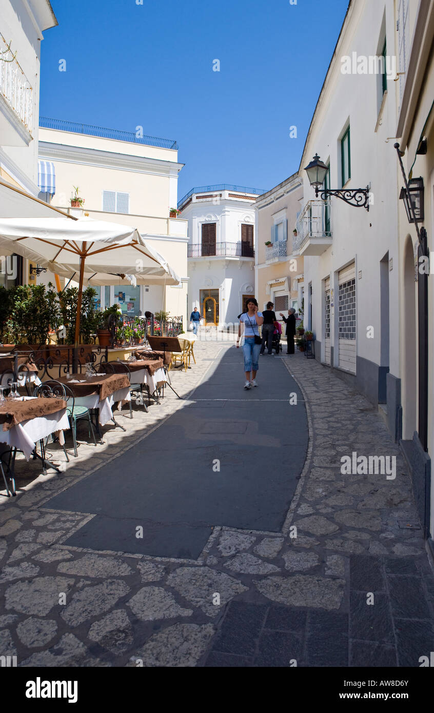 Italy Anacapri the town centre Stock Photo - Alamy
