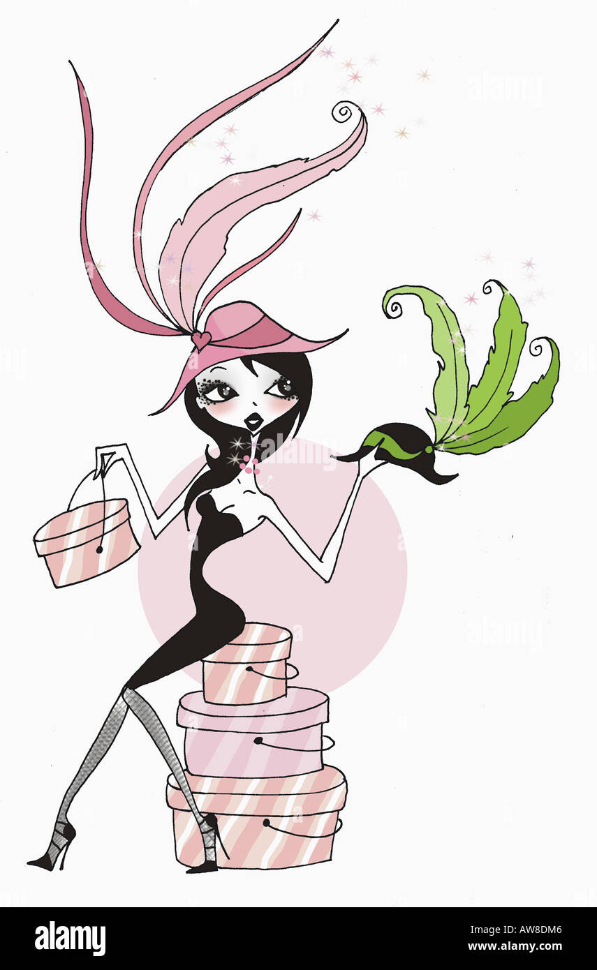 Business woman wearing brown Cut Out Stock Images & Pictures - Alamy