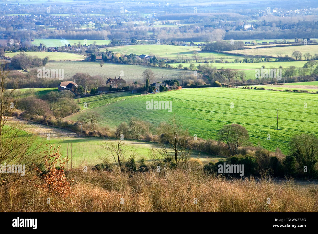 A landscape view in Kent England Stock Photo - Alamy