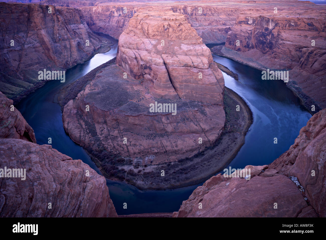 Horseshoe bend of the Colorado river Stock Photo - Alamy