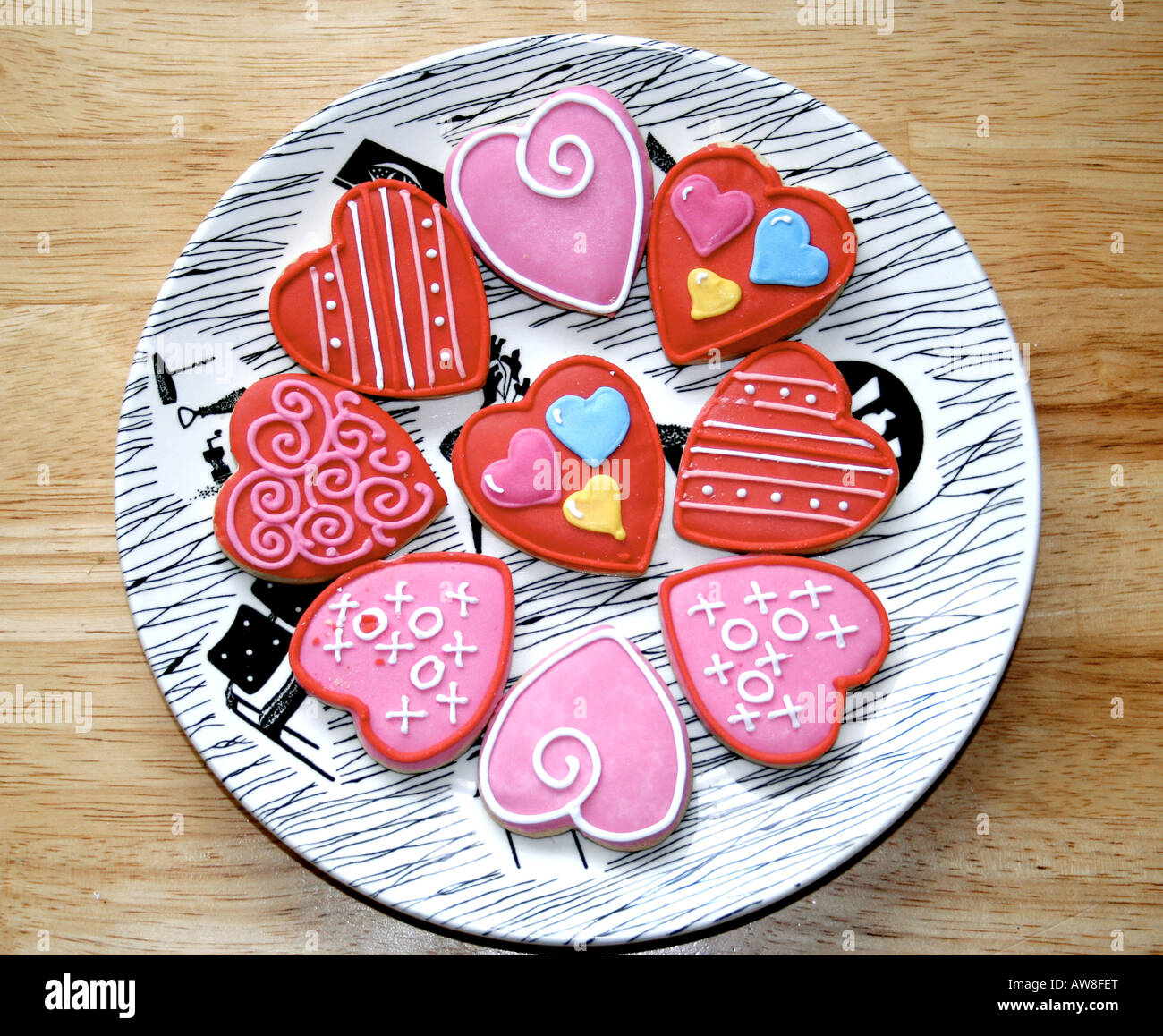 heart shaped biscuits Stock Photo - Alamy