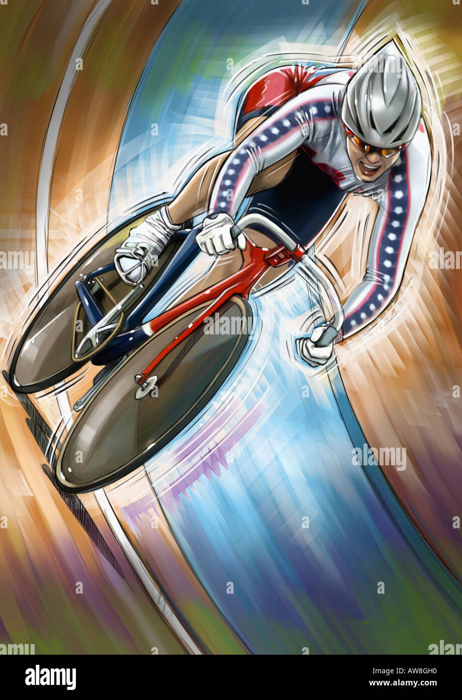 Female racing bicycles hi-res stock photography and images - Alamy