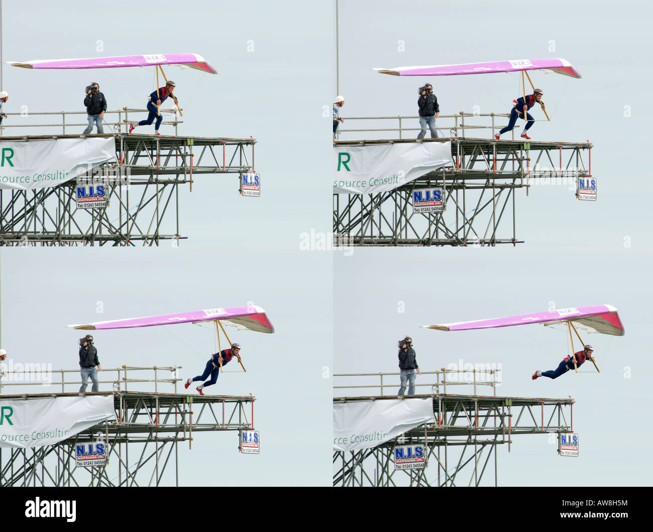 Bognor Birdman sequence Stock Photo - Alamy