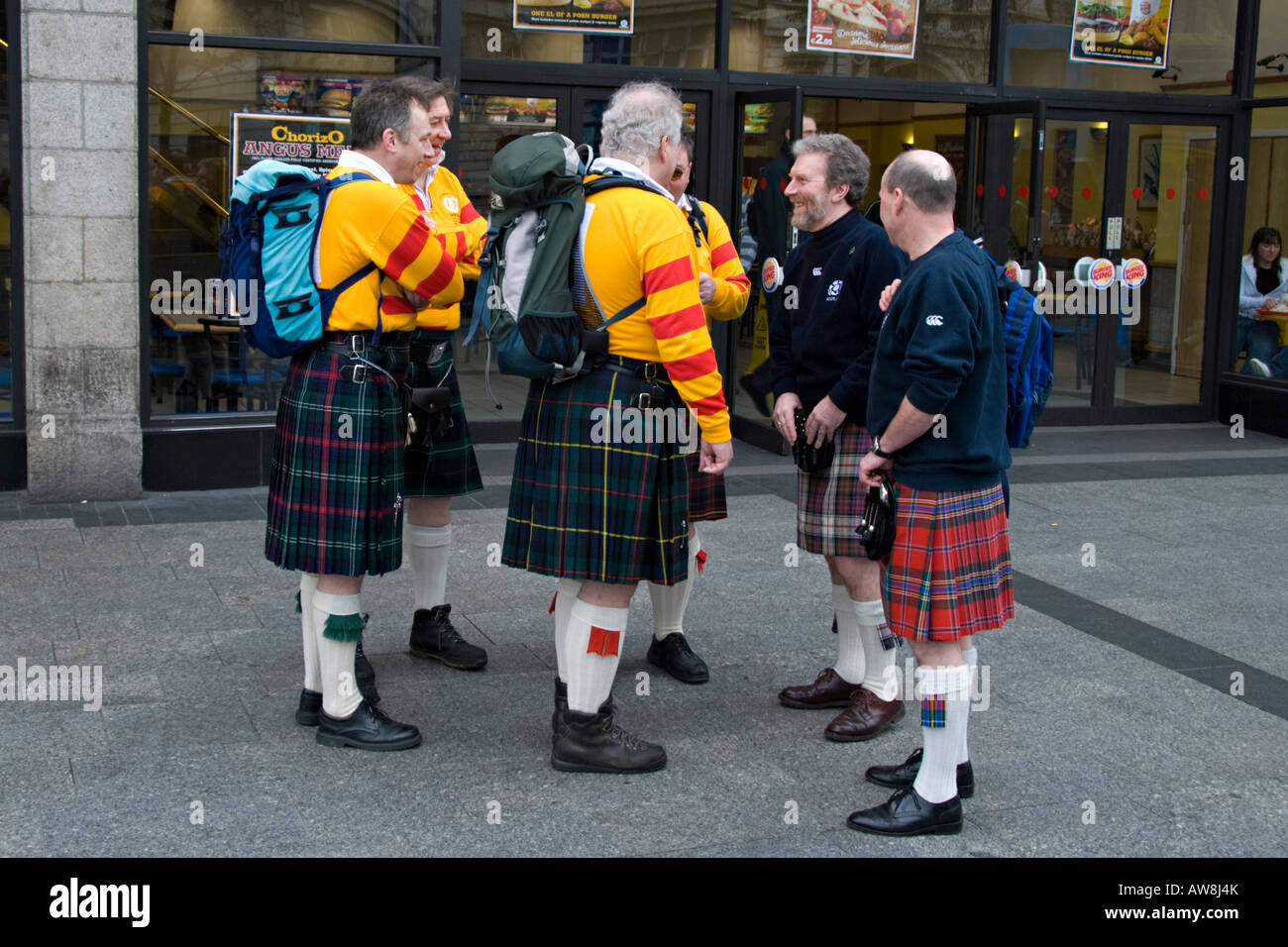Scotland rugby supporters hi-res stock photography and images - Alamy