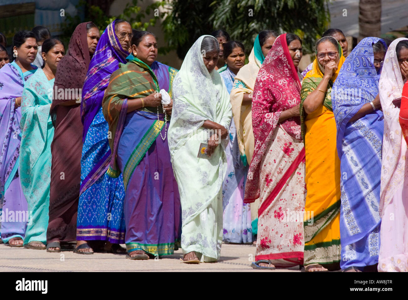 Procession outside the Infant Jesus Church in Bangalore India Stock ...