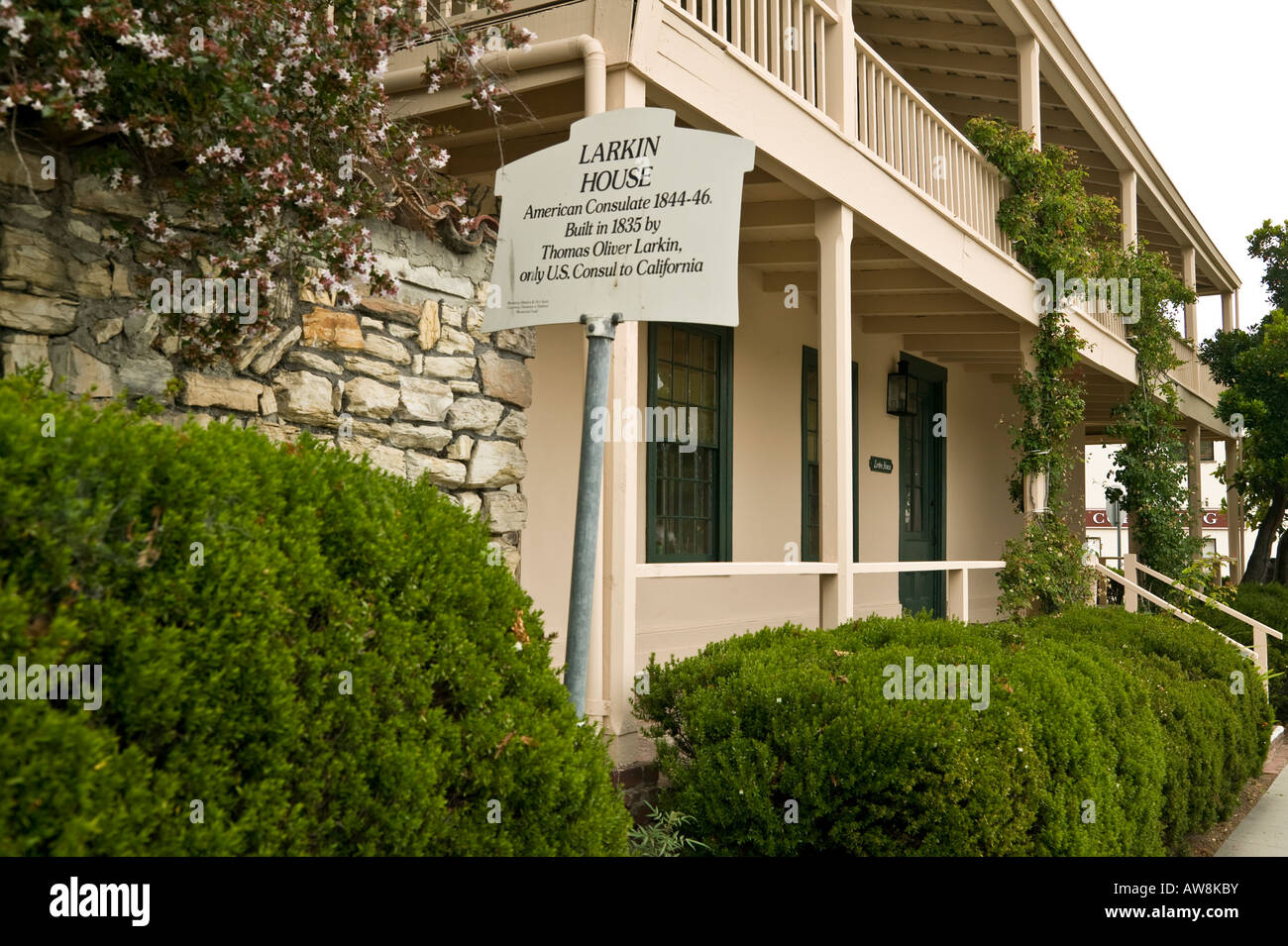 Larkin House Presidio Historic Park, Monterey Bay, California, USA ...
