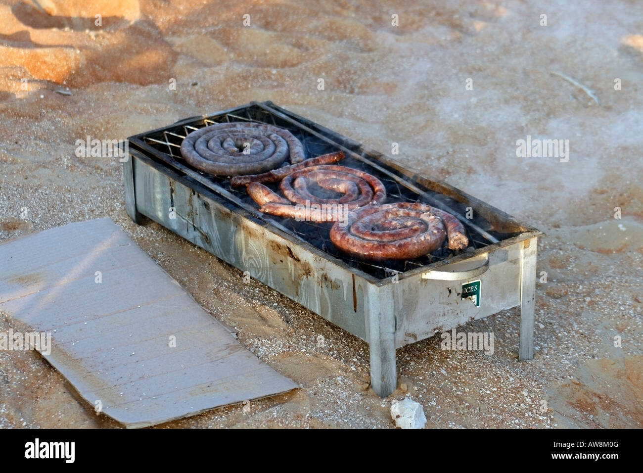 BBQ Sausage in the UAE Desert Stock Photo - Alamy