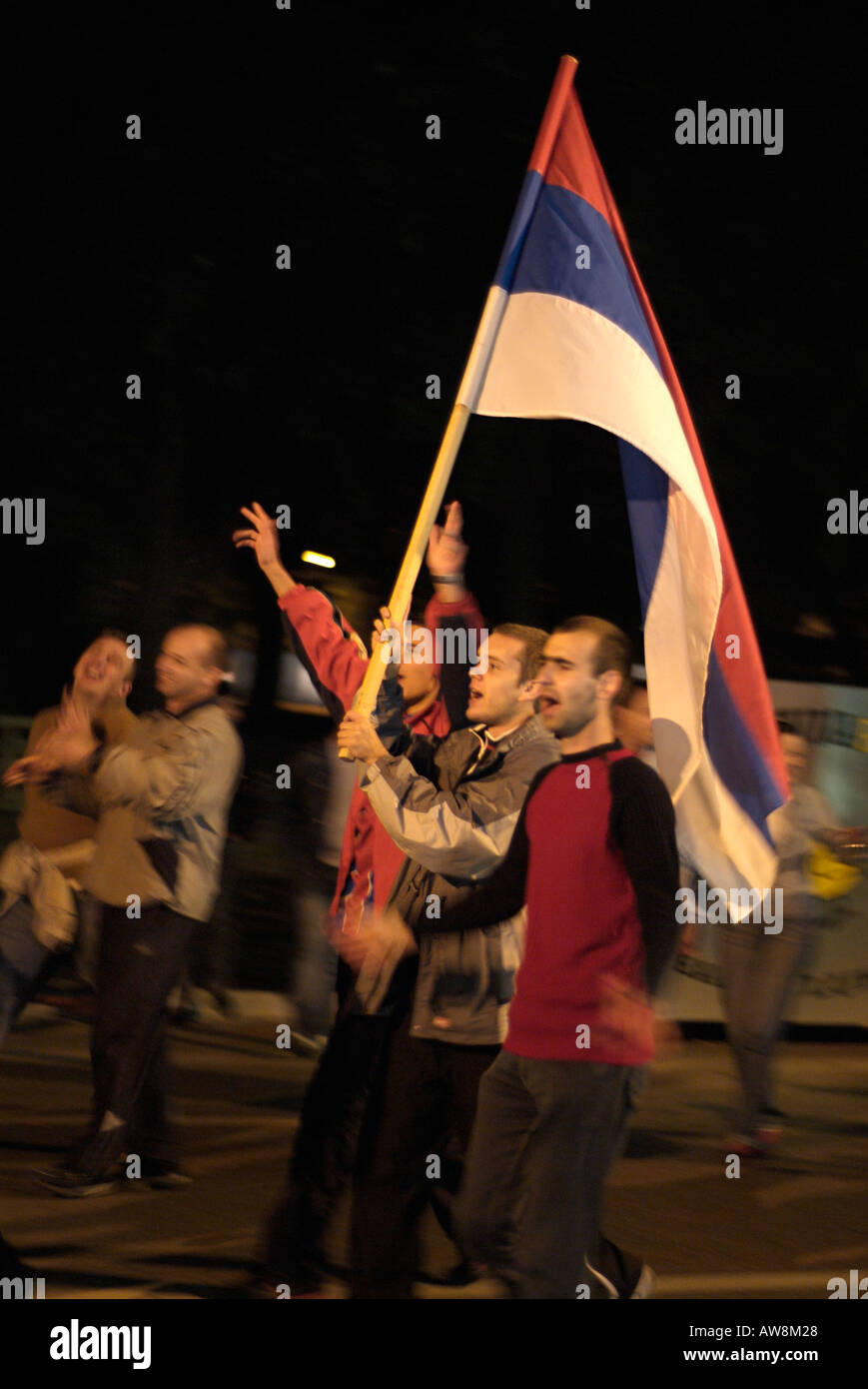 Bosnian Serb Nationalists Stock Photo - Alamy