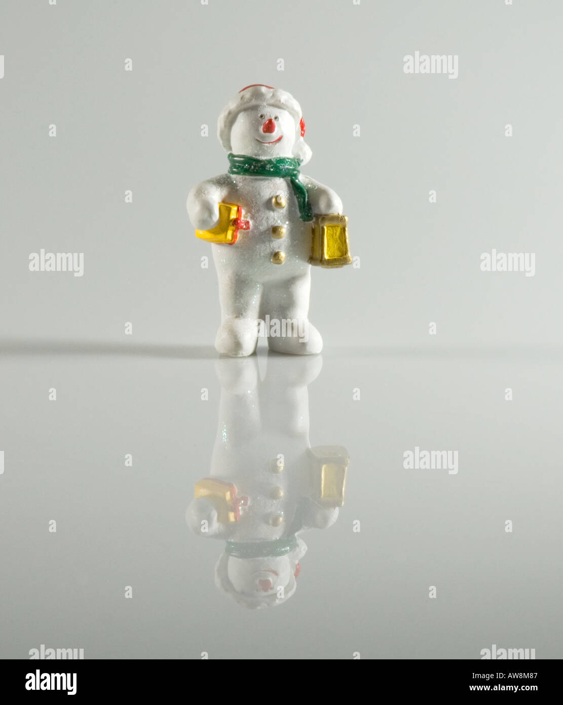 Happy snowman dressed santa hi-res stock photography and images - Alamy