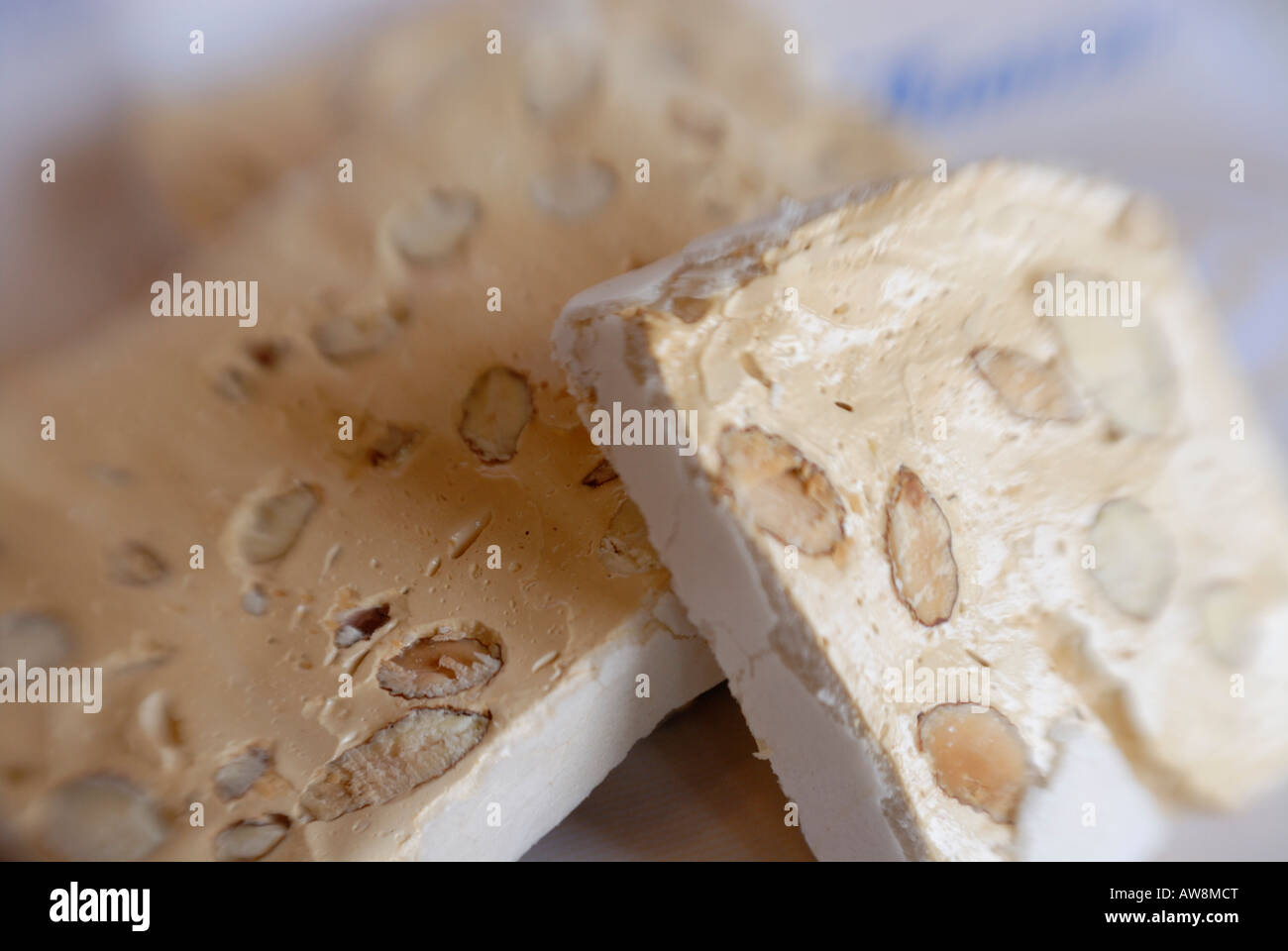 Mantolato or mandolato, local nougat made from almonds honey and ...