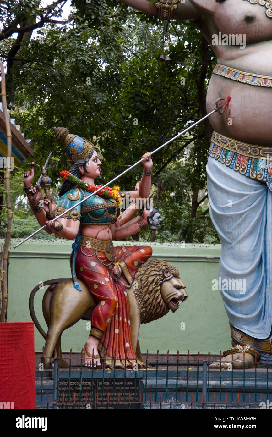 Chamundeeswari or Durga is the fierce form of Shakti who vanquished the ...