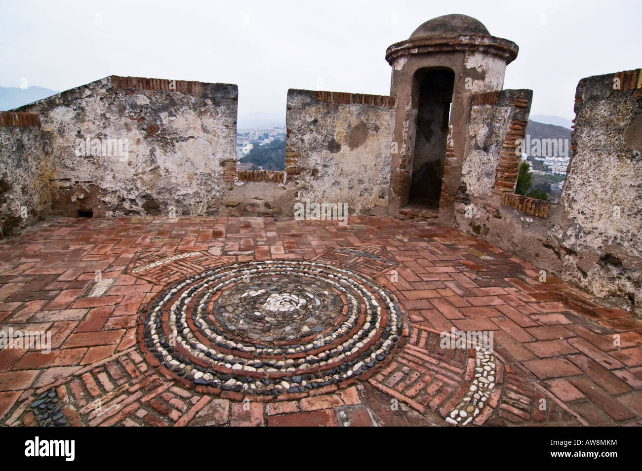 Mosaic ground turret fortress gibralfaro hi-res stock photography and ...