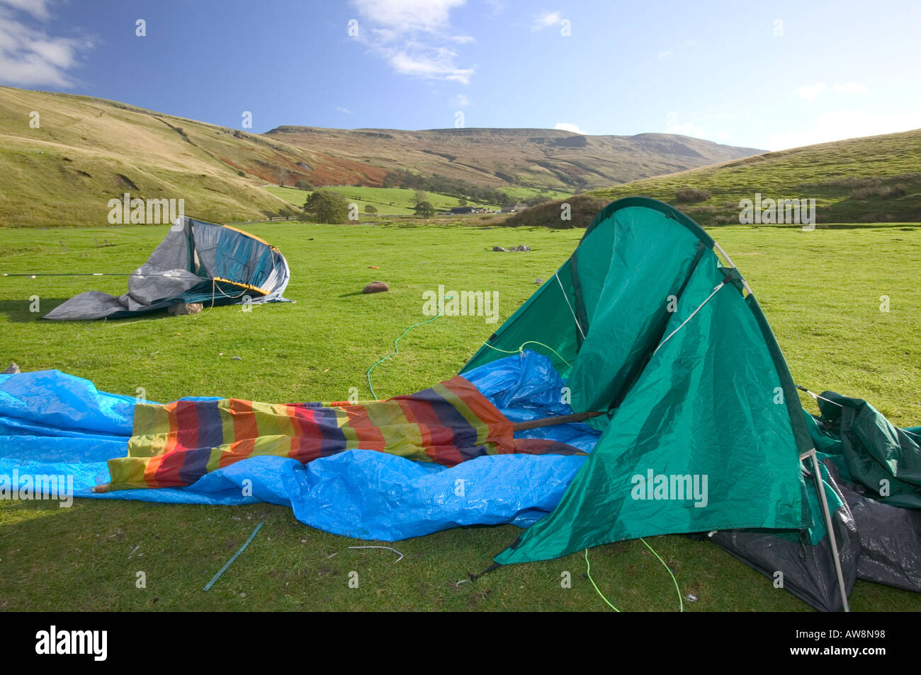 Tent destroyed hi-res stock photography and images - Alamy