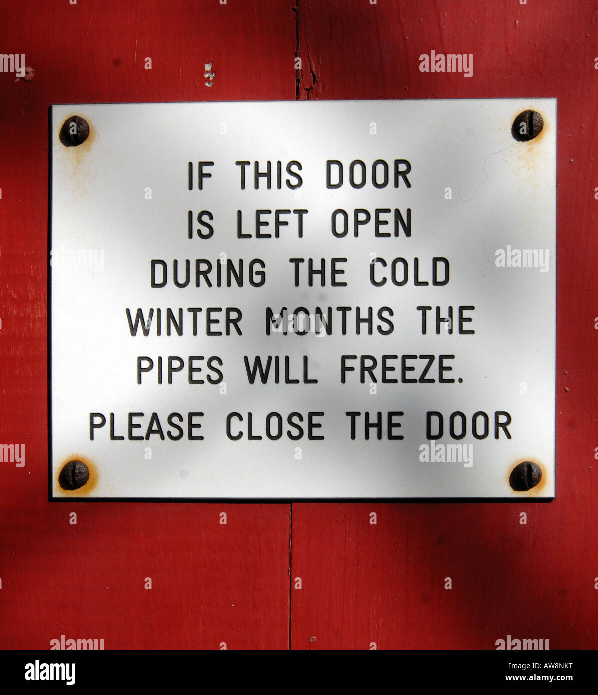 If this door is left open sign Stock Photo - Alamy