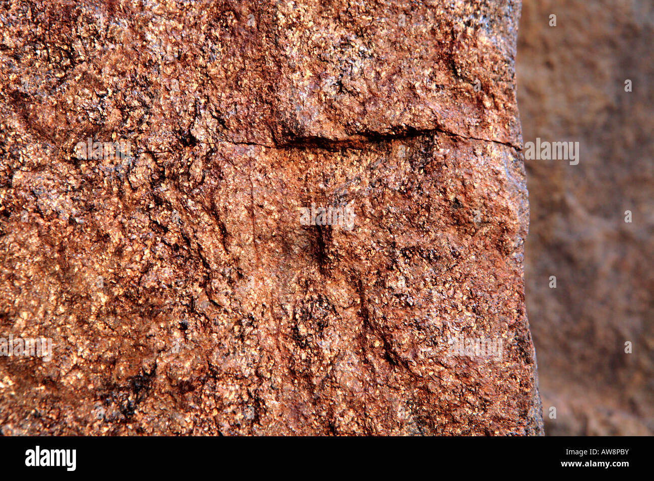 PYRITE ROCK IRON SULFIDE IN THE INNER CANYON NEAR THE BOX ON NORTH ...