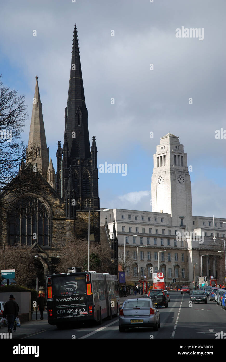 University of Leeds Parkinson Building Stock Photo - Alamy