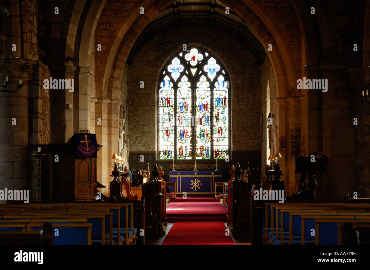The interior St Peters Church, Bromyard, Herefordshire Stock Photo - Alamy