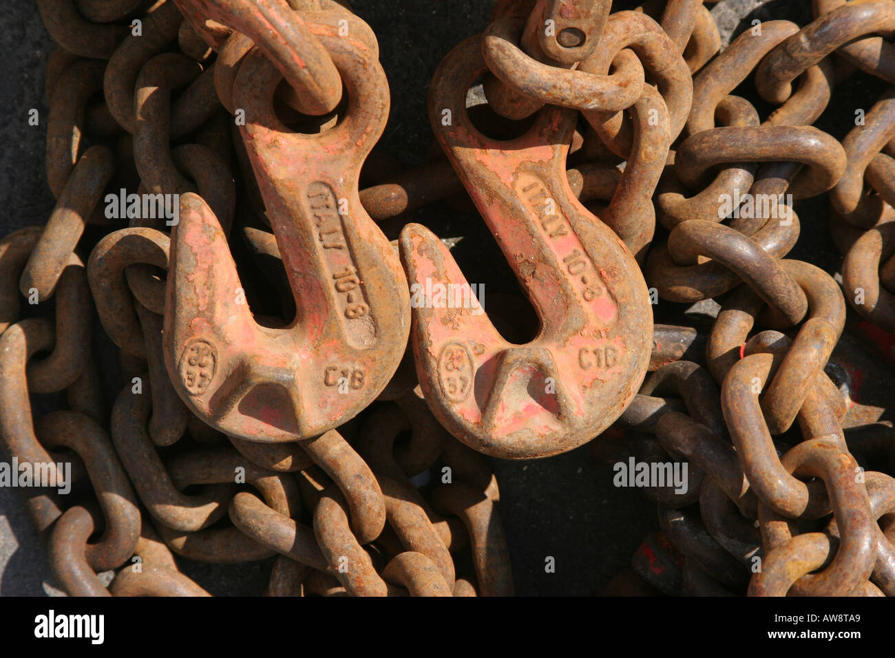 Construction boots and chains hi-res stock photography and images - Alamy