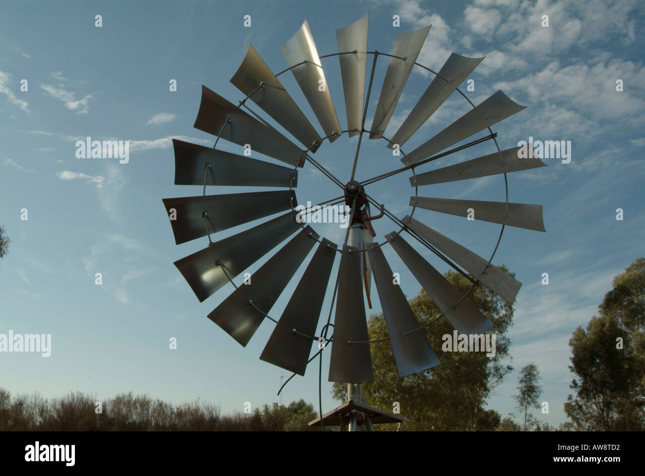 windmill wind powered power energy water pump turn spin Australia ...