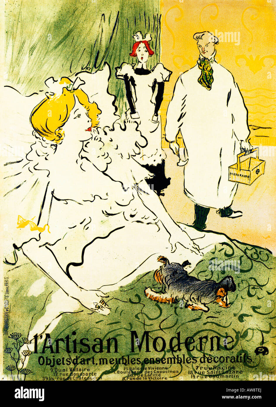 LArtisan Moderne 1894 Art Nouveau poster by Henri de Toulouse Lautrec ...