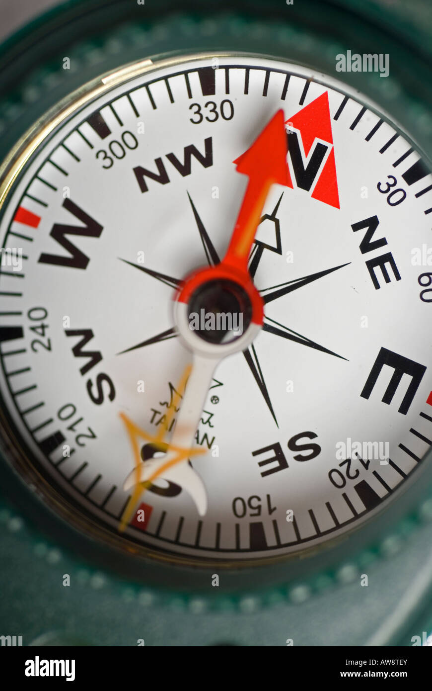 Image of a close up shot of a compass face Stock Photo - Alamy