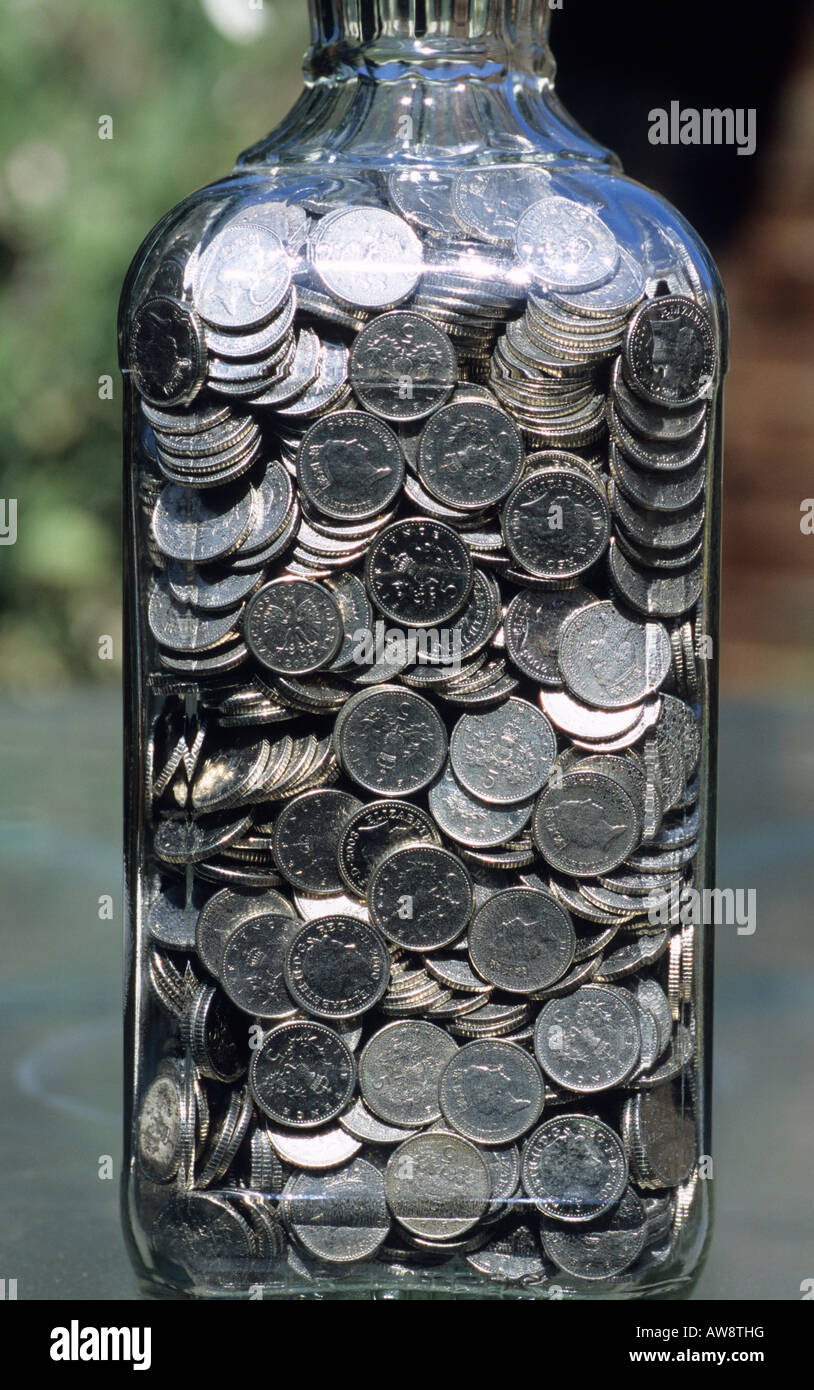 Money bottle uk hi-res stock photography and images - Alamy