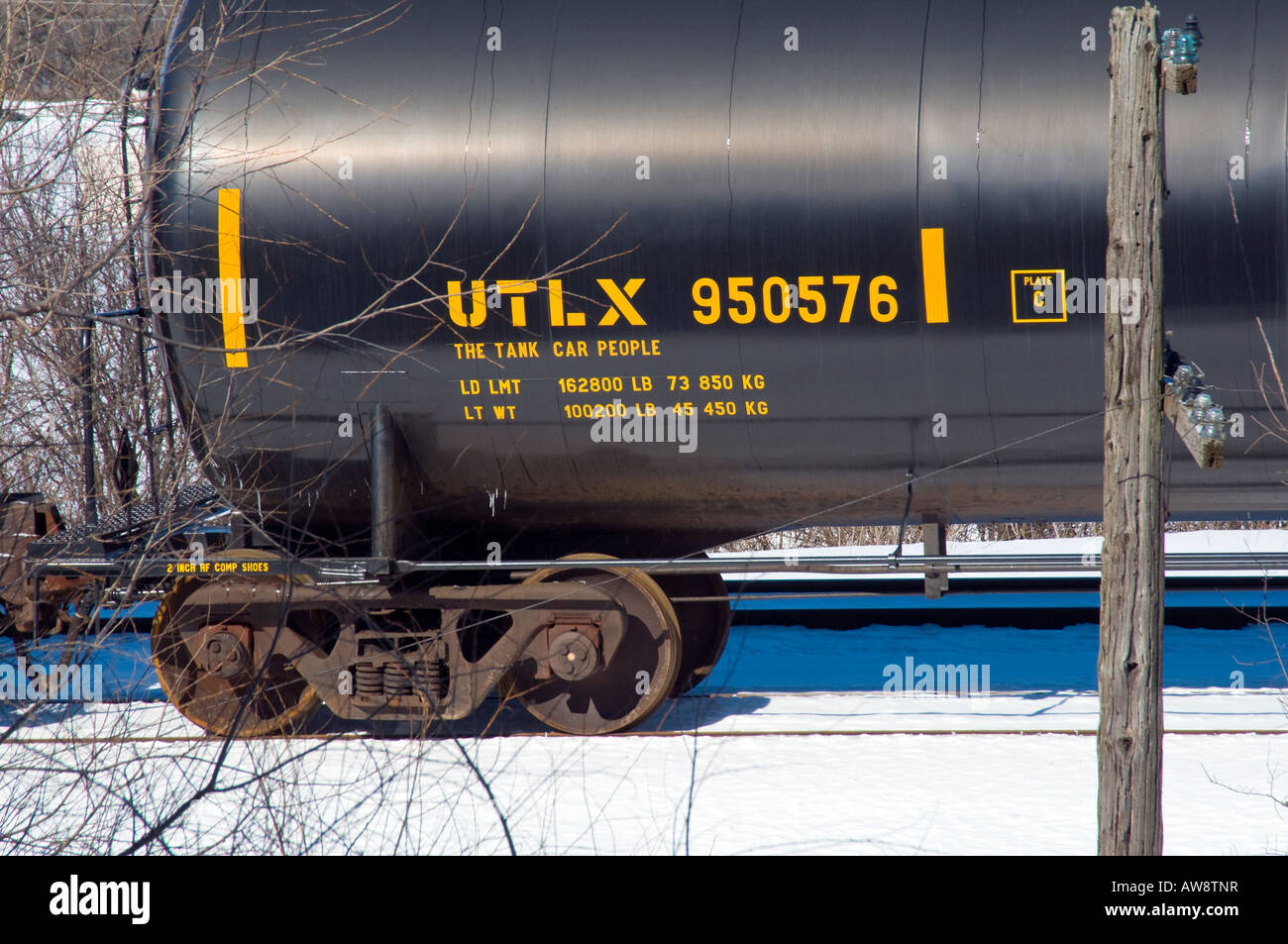 Chemical Tanker Train Car Stock Photo - Alamy