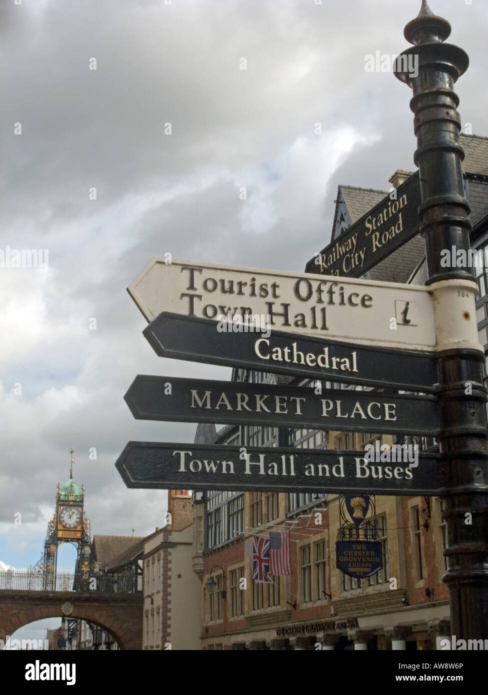 Chester tourism sign hi-res stock photography and images - Alamy