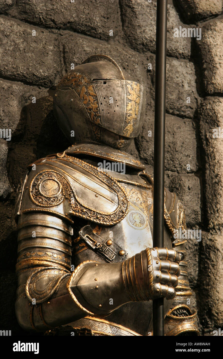 American knight Armor historic park USA Stock Photo - Alamy