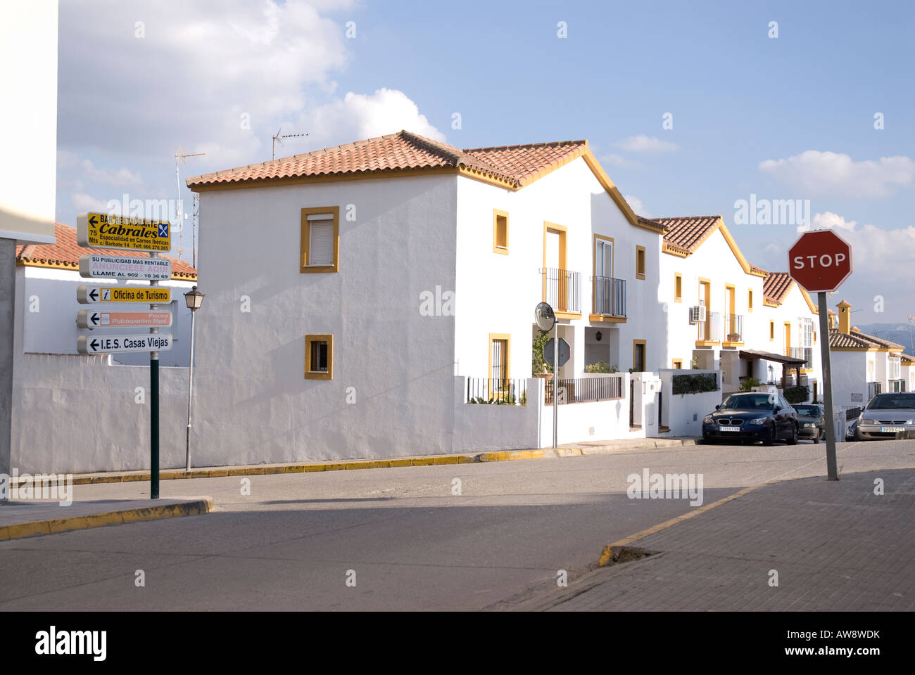 Houses Benalup Spain Stock Photo - Alamy