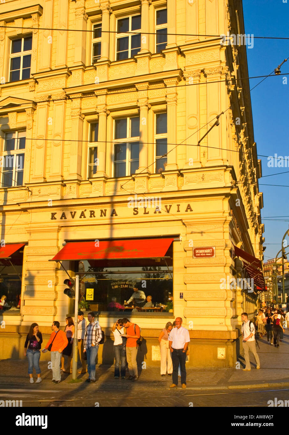 Cafe slavia, prague hi-res stock photography and images - Alamy