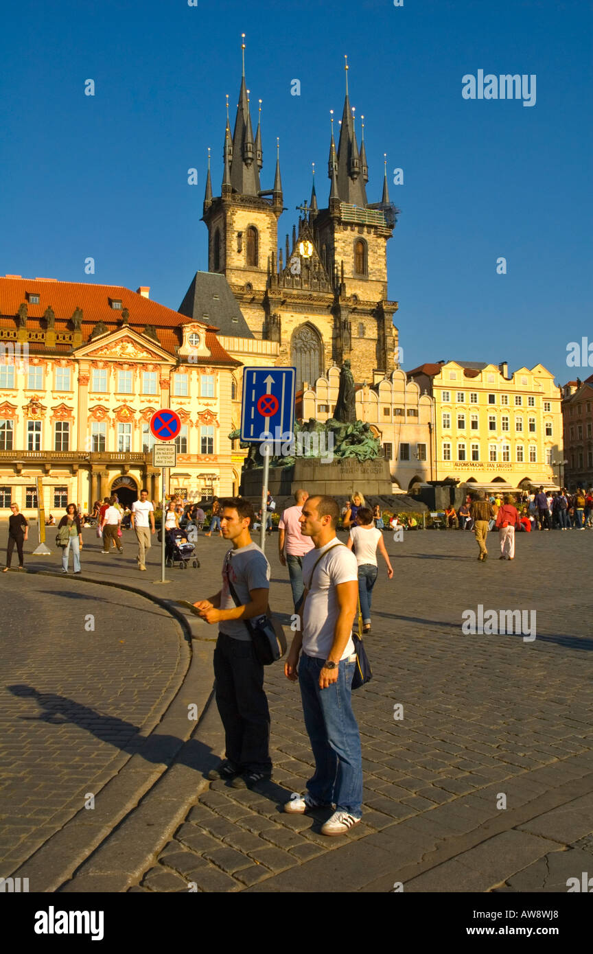 Staromestska namesti the old town square Prague Czech Republic EU Stock ...