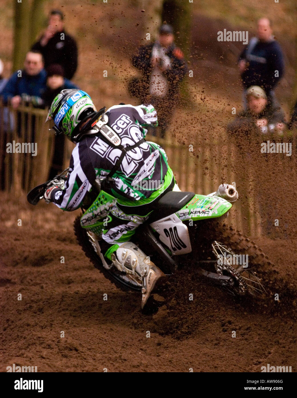 Motocross race at the Hawkstone International Motocross 02/03/08 Stock ...