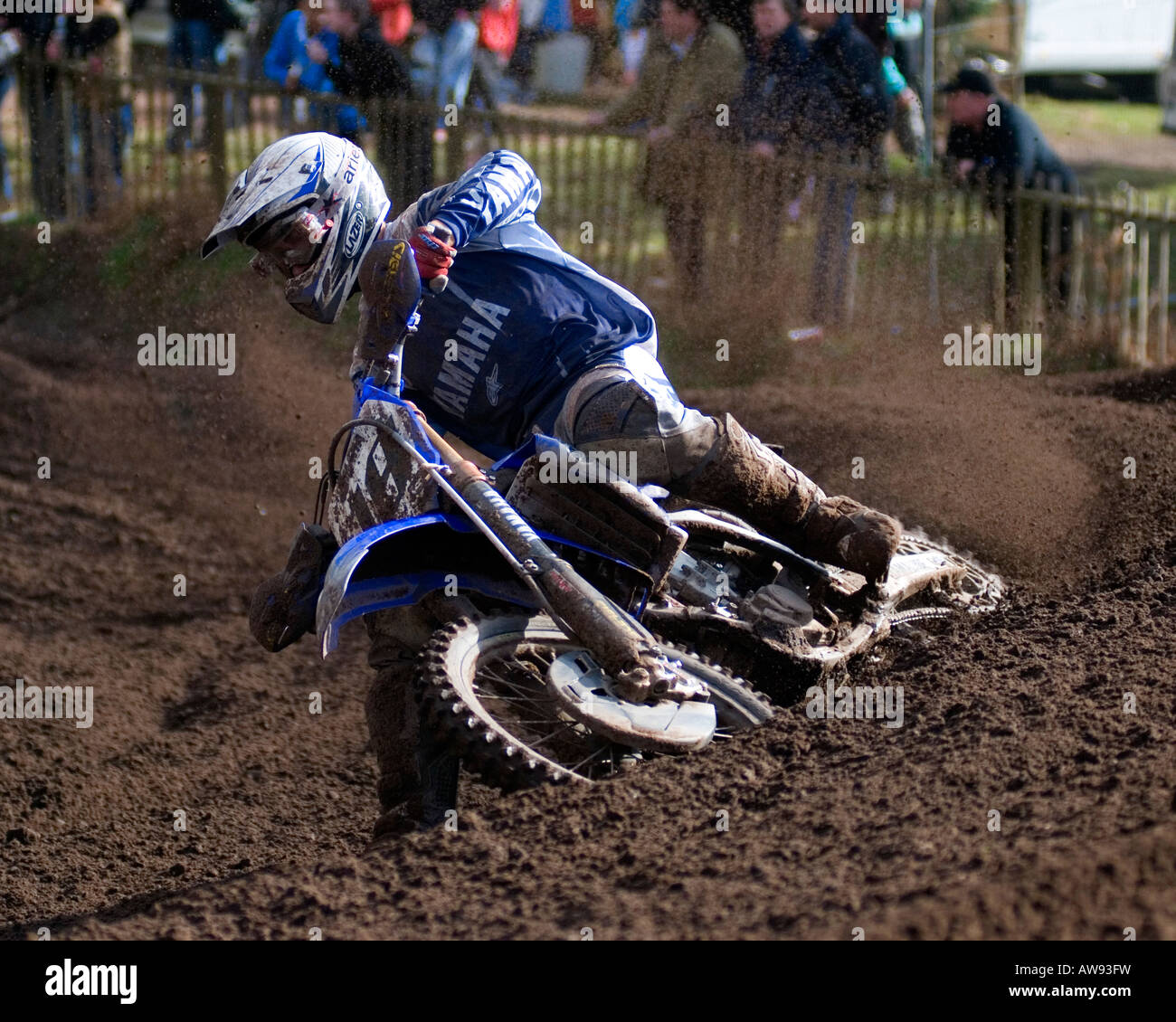Motocross race at the Hawkstone International Motocross 02/03/08 Stock ...