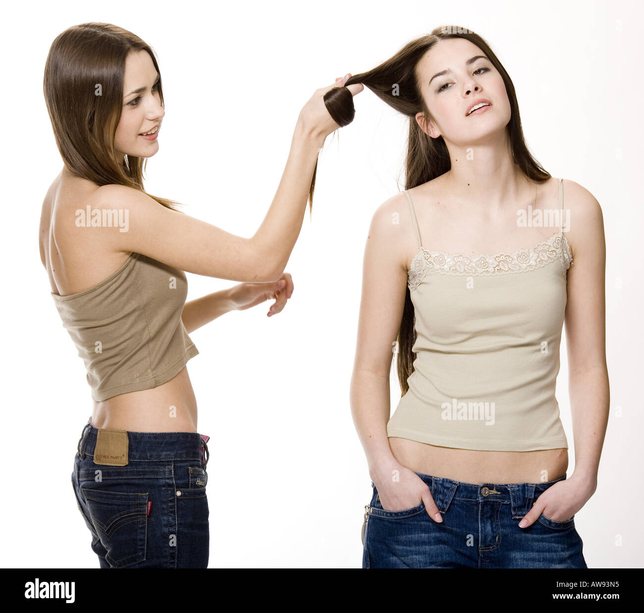 Two beautiful models women females 20s hi-res stock photography and ...