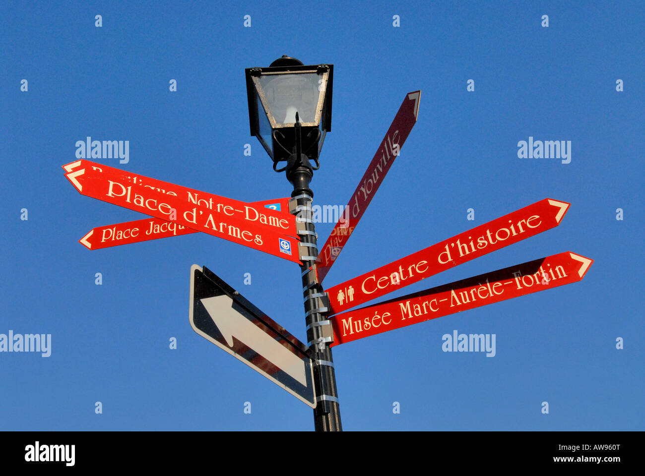 Old Montreal French language street signs Stock Photo - Alamy