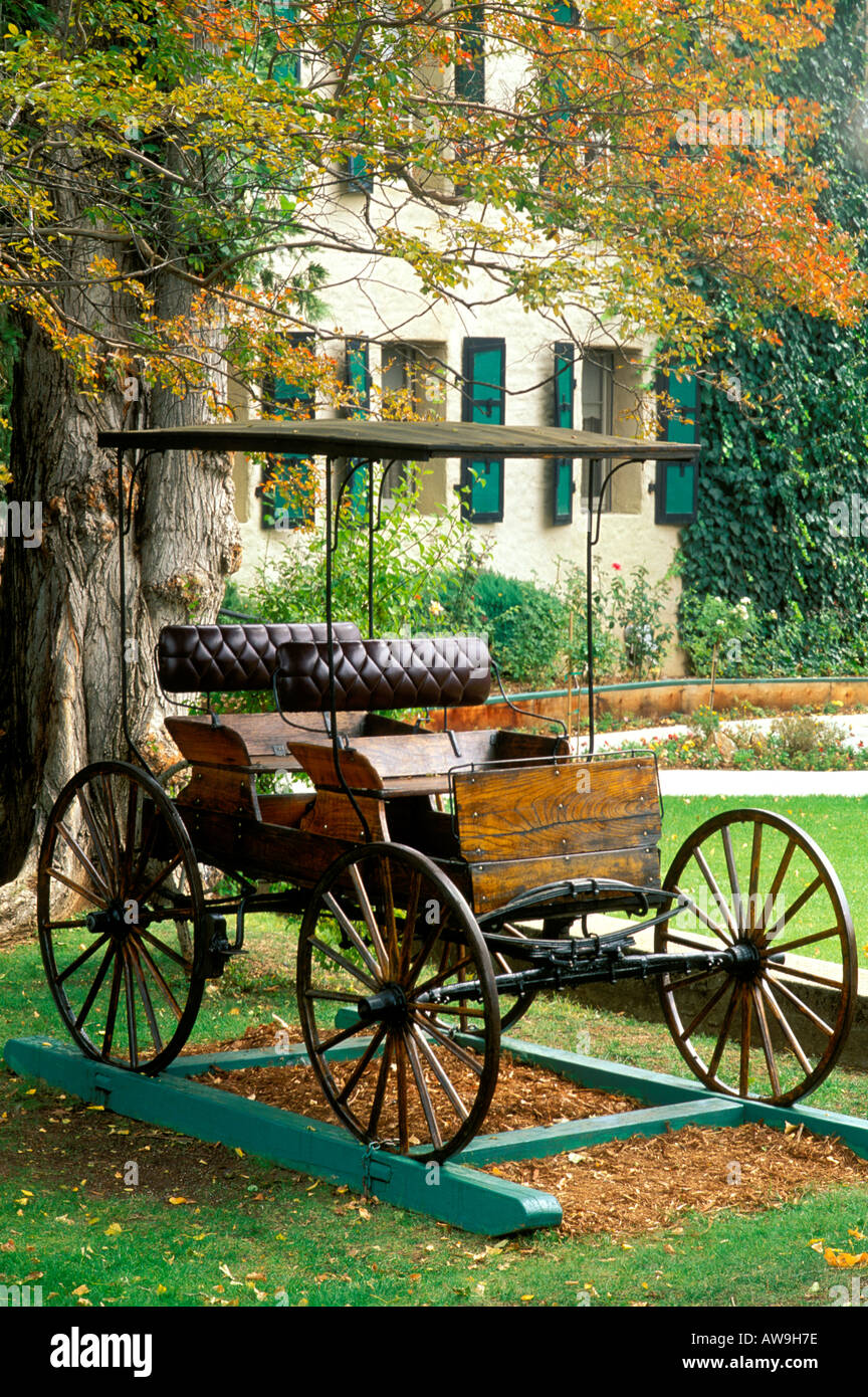 Old carriage in front of the Murphys Hotel founded in 1856 Murphys Gold ...