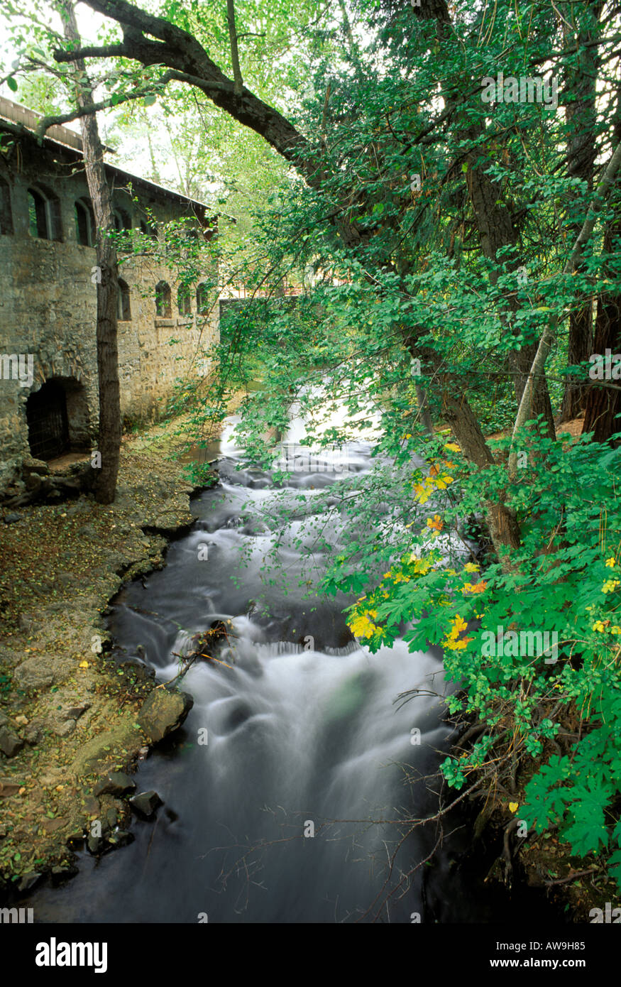 The North Star Mine Powerhouse 1895 State Historic Landmark and creek ...