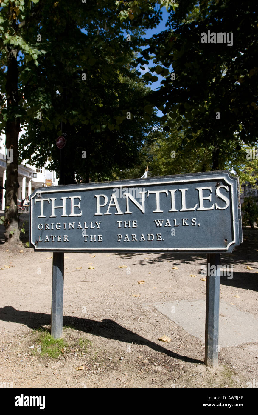 Sign on The Pantiles, Royal Tunbridge Wells Stock Photo - Alamy