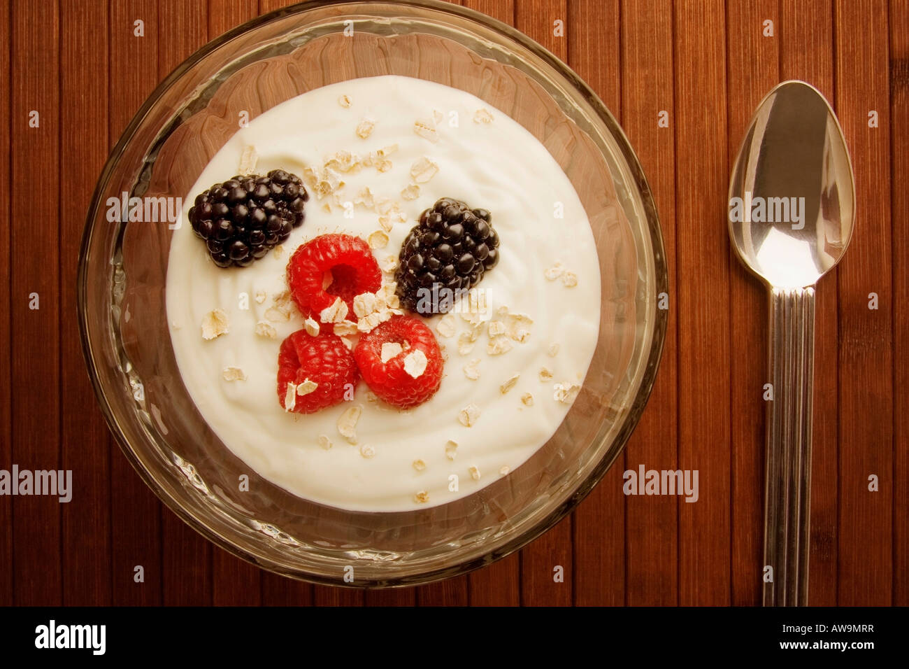 A bowl of yogurt and fruit Stock Photo - Alamy