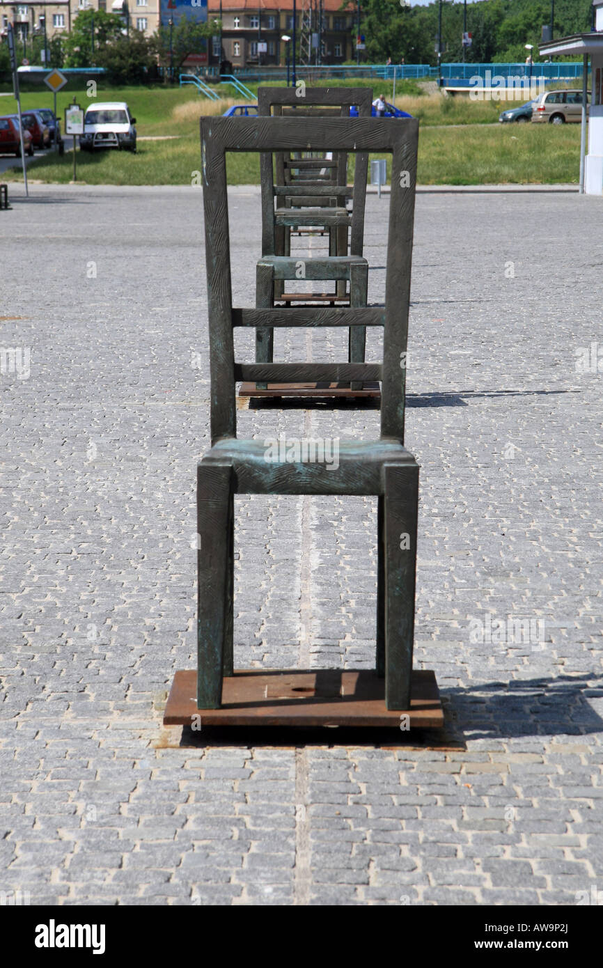 The Krakow Ghetto Memorial in Plac Bohaterów Getta (Ghetto Heroes ...