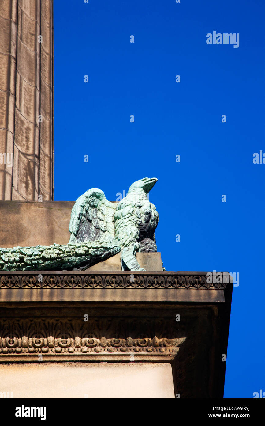 Eagle Sculpture Detail Wellington Column Liverpool Merseyside England ...